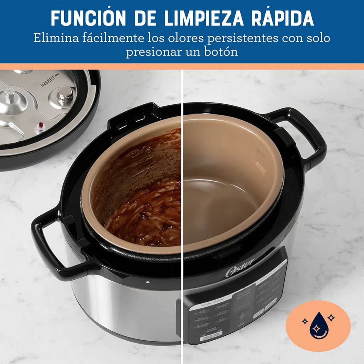 Multiolla Rapida Oster Ovalada con 15 Funciones 5.7L c/accs - Vstore